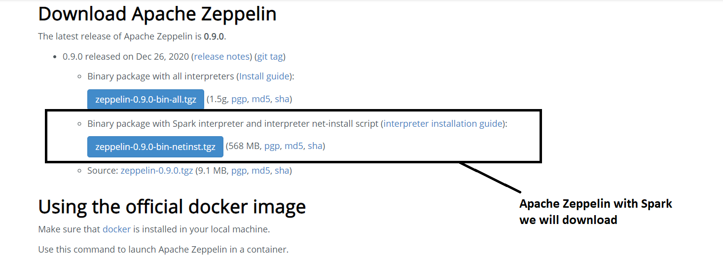 Apache Zeppelin With Apache Spark Installation On Ubuntu Projects Based Learning 