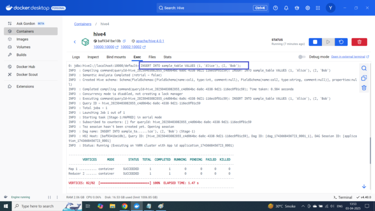 Running Hive on Windows Using Docker Desktop: Everything You Need to Know - Projects Based Learning